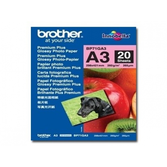 BROTHER Paper BP-71 foto lesklý A3/20ks - R computer